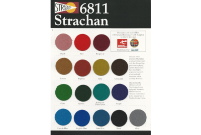 7' STRACHAN BILLIARD TABLE CLOTH ANY COLOUR 6811 65" MADE IN UK 100% ...